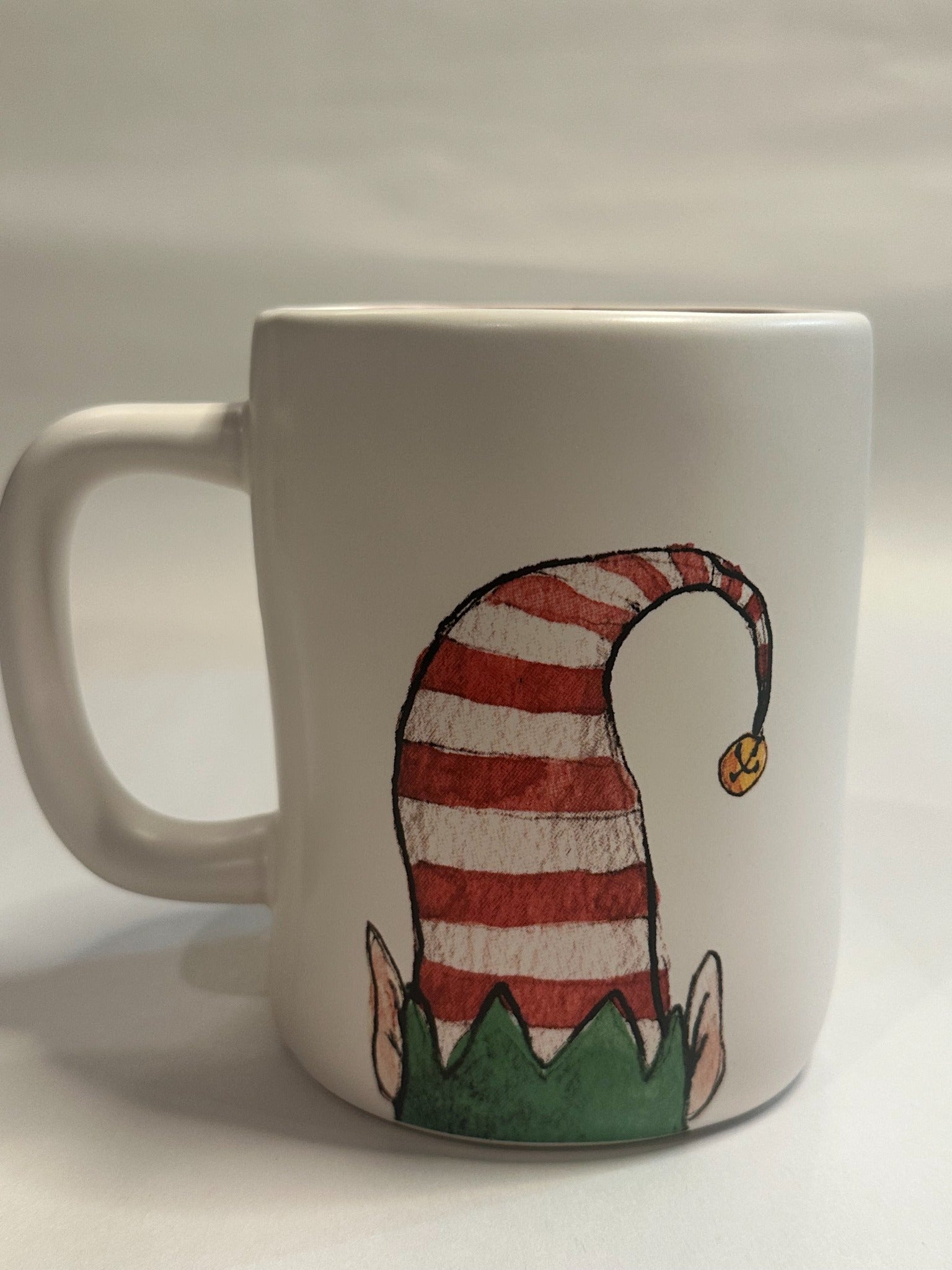 Santa’s Little Helper – Red Interior Holiday Mug (12oz) – 3D Molded ...
