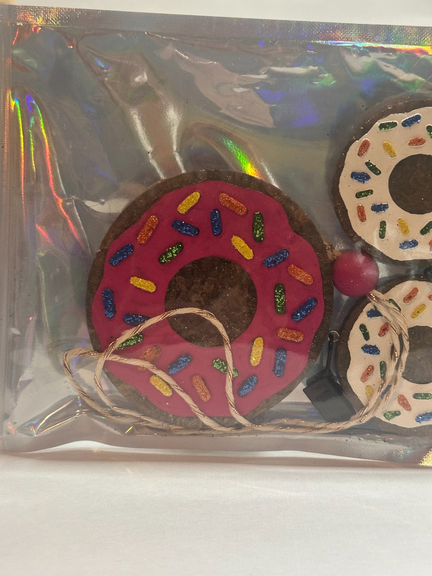 Donut & Coffee Lover Gift Bundle – 16oz Libby Glass Cup with Donut Str – 3D Molded Creations